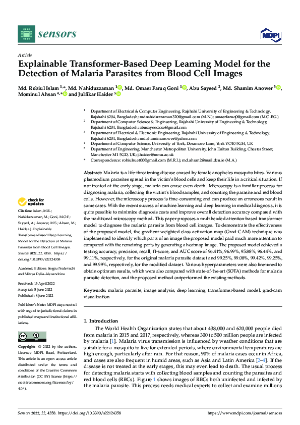 (PDF) Explainable Transformer-Based Deep Learning Model for the ...