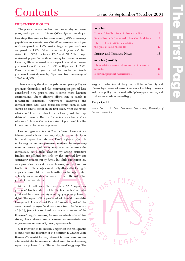 (PDF) Prisoners' rights