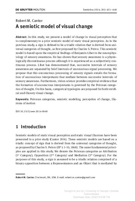 (PDF) A semiotic model of visual change