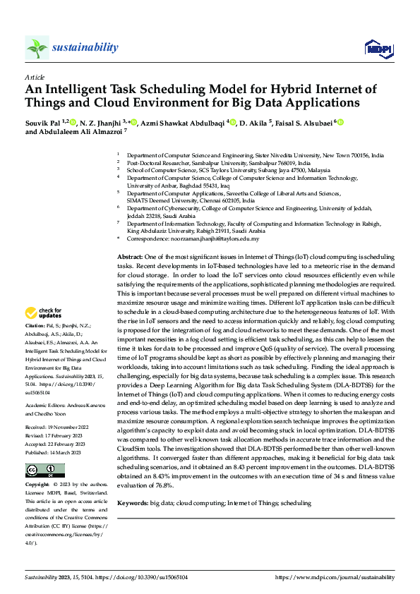 (PDF) An Intelligent Task Scheduling Model for Hybrid Internet of Things and Cloud Environment ...