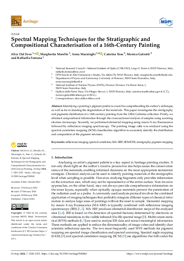 (PDF) Spectral Mapping Techniques for the Stratigraphic and Compositional Characterisation of a ...