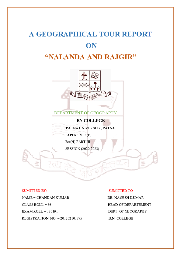 (PDF) Tour report main