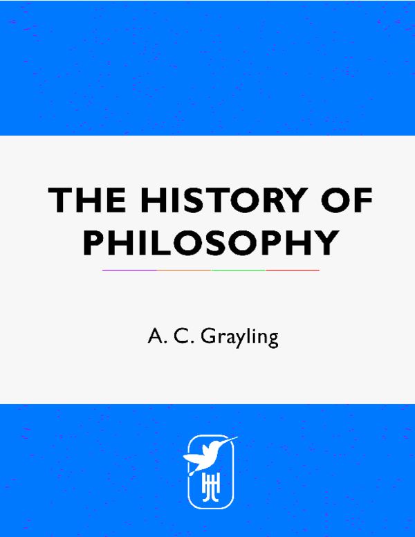 (PDF) The history of philosophy by a. c. grayling