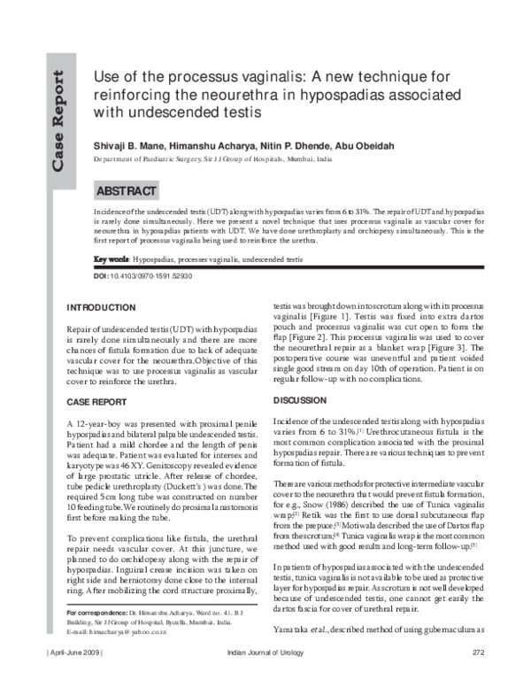 (PDF) Use of the processus vaginalis: A new technique for reinforcing ...