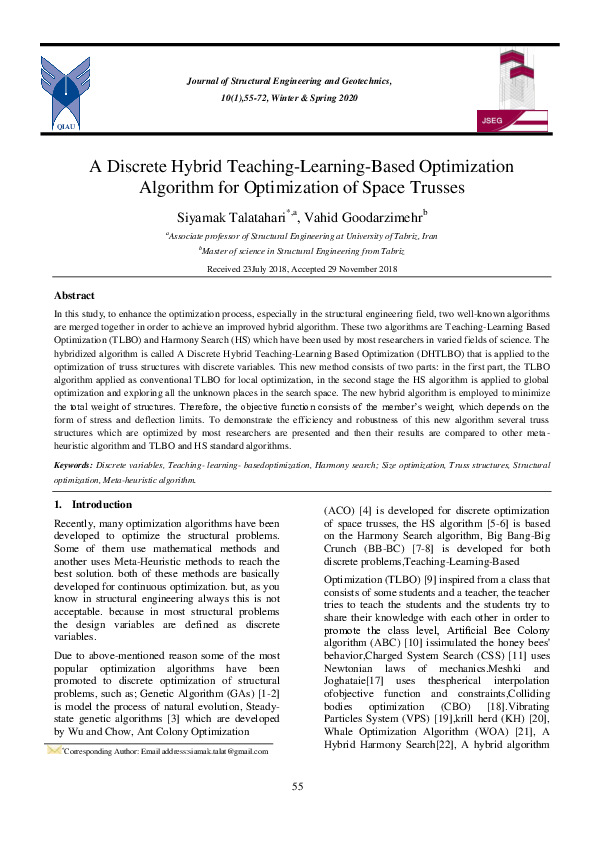 (PDF) A Discrete Hybrid Teaching-Learning-Based Optimization algorithm ... (PDF) A Discrete Hybrid Teaching-Learning-Based Optimization algorithm ...