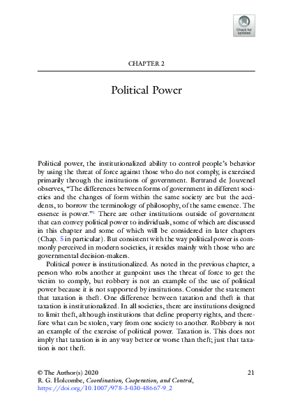 (PDF) Political Power