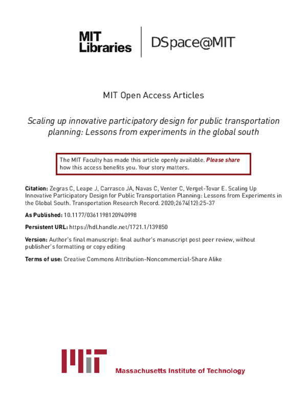 (PDF) Scaling Up Innovative Participatory Design for Public ...