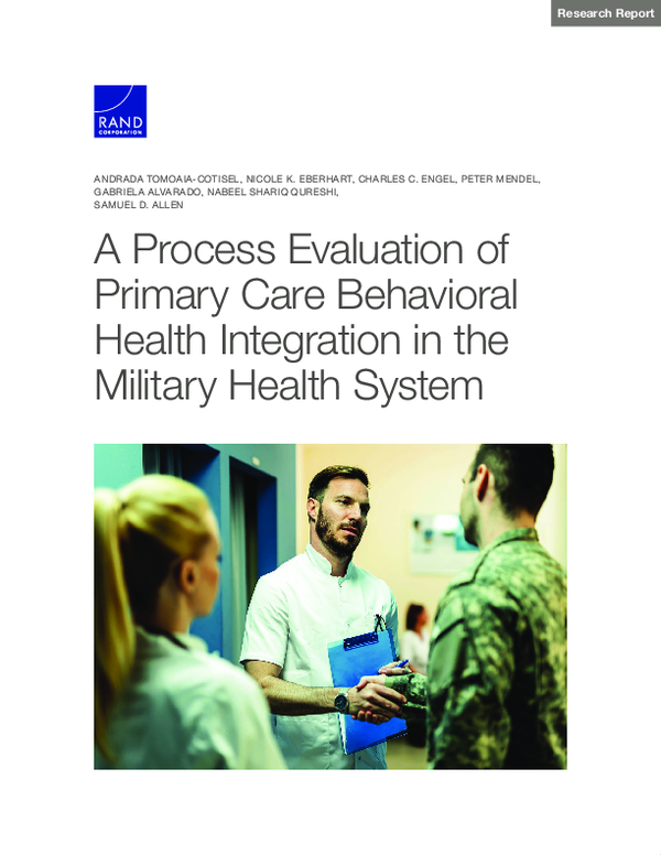 (PDF) A Process Evaluation of Primary Care Behavioral Health Integration in the Military Health ...