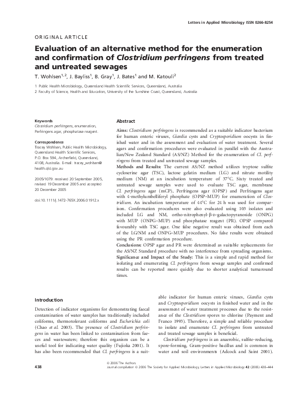 (PDF) Evaluation of an alternative method for the enumeration and ...