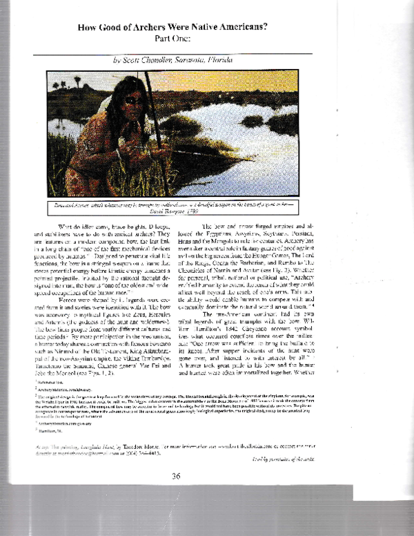 (PDF) How Good of Archers Were Native Americans? (Part 1)