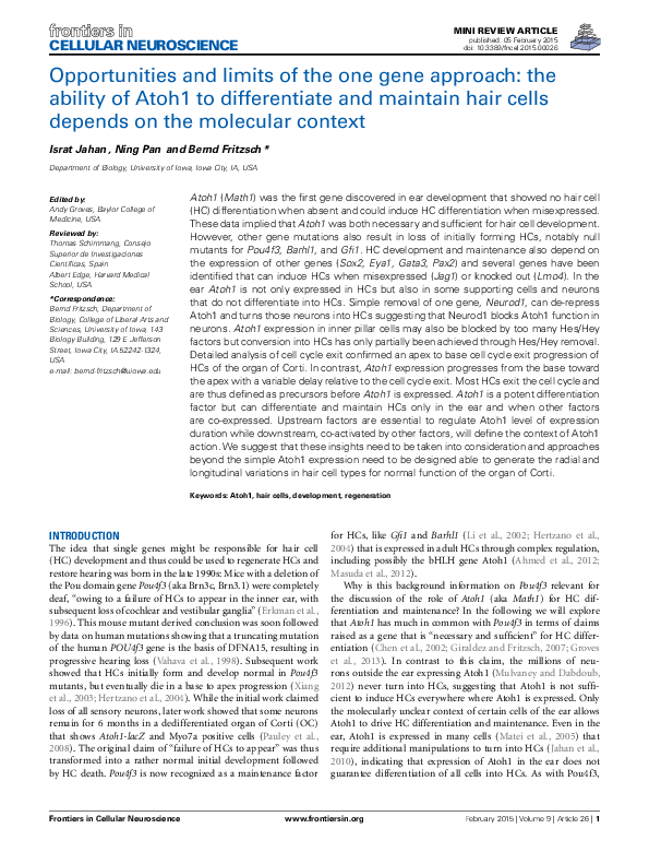 (PDF) Opportunities and limits of the one gene approach: the ability of ...