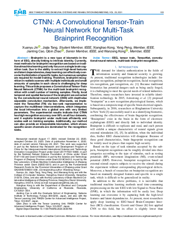 (PDF) CTNN: A Convolutional Tensor-Train Neural Network for Multi-Task Brainprint Recognition