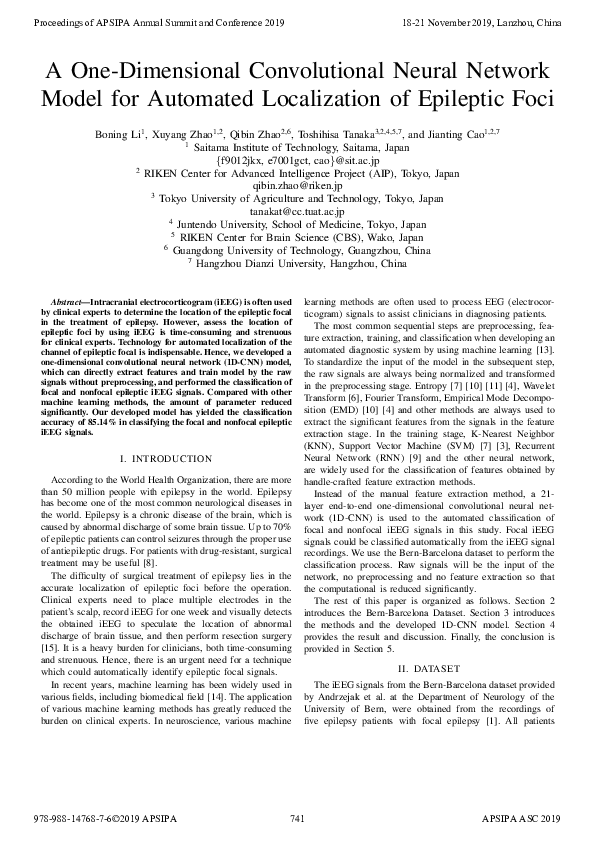 (PDF) A One-Dimensional Convolutional Neural Network Model for ...