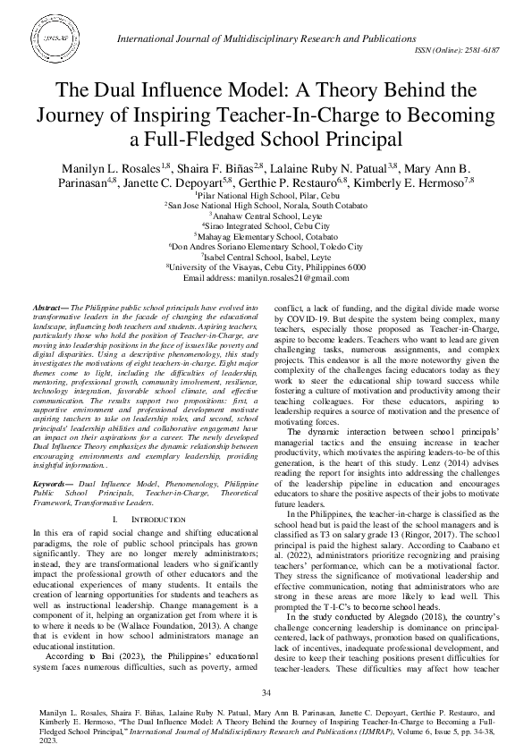 (PDF) The Dual Influence Model: A Theory Behind the Journey of ...