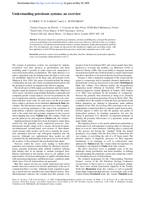 (PDF) Understanding petroleum systems: an overview