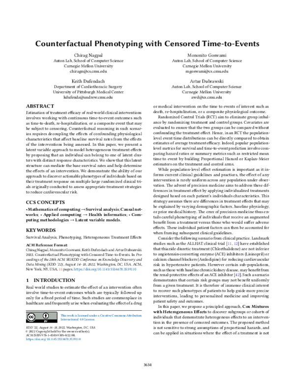 (PDF) Counterfactual Phenotyping with Censored Time-to-Events
