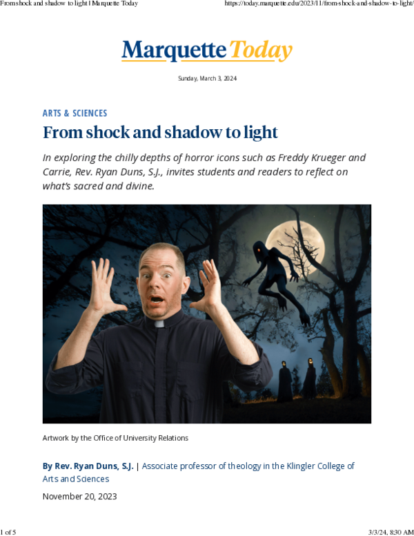 (PDF) From shock and shadow to light
