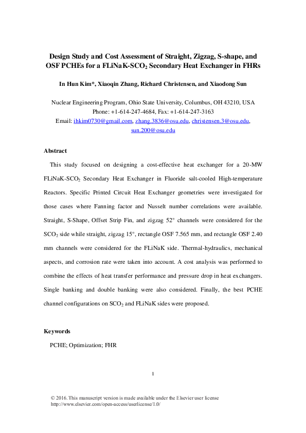 (PDF) Design study and cost assessment of straight, zigzag, S-shape ...