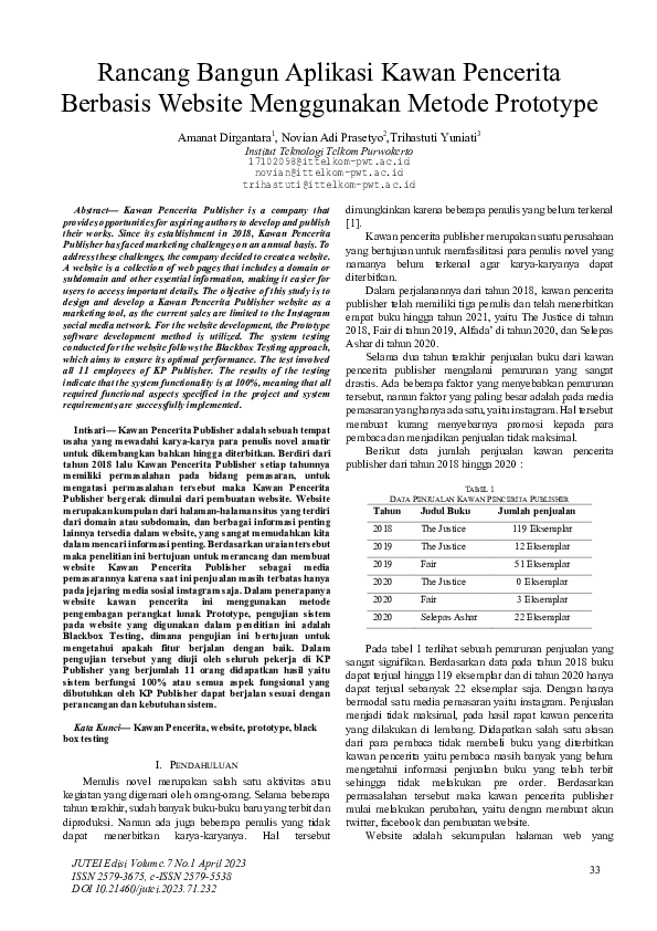 (PDF) Rancang Bangun Aplikasi Kawan Pencerita Berbasis Website Menggunakan Metode Prototype