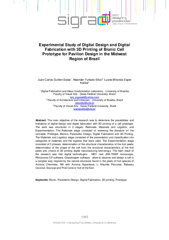 (PDF) Experimental Study of Digital Design and Digital Fabrication with ...