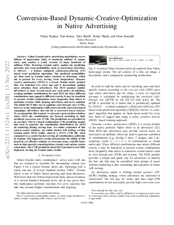 (PDF) Conversion-Based Dynamic-Creative-Optimization in Native Advertising