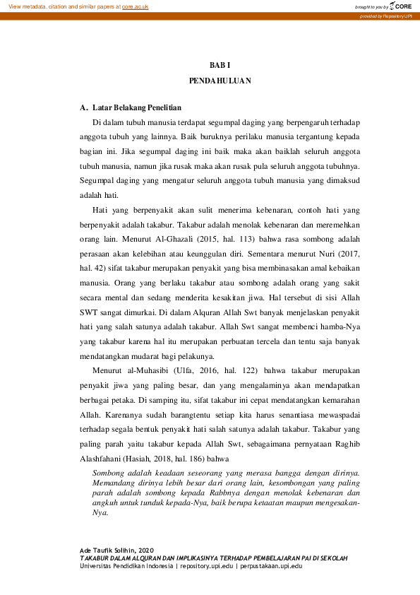 (PDF) Takabur Dalam Alqur’an Dan Implikasinya Terhadap Pembelajaran Pai Di Sekolah