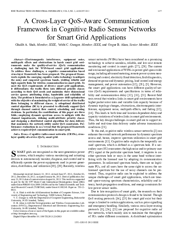 (PDF) A Cross-Layer QoS-Aware Communication Framework in Cognitive ...