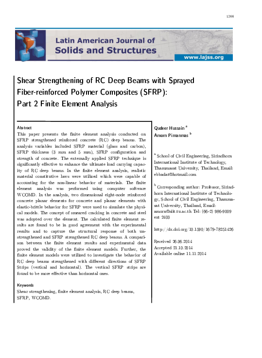 (PDF) Shear Strengthening of RC Deep Beams with Sprayed Fiber ...