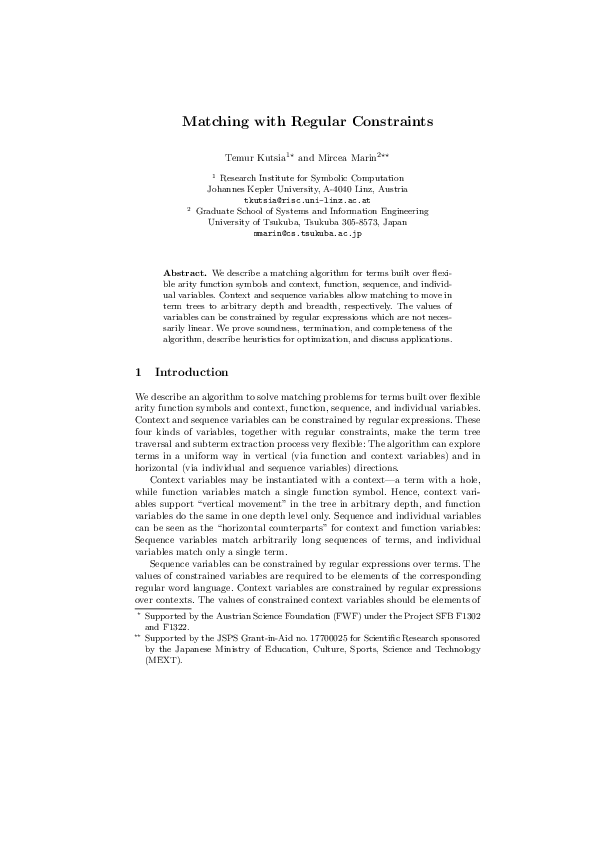 regular expression decidable