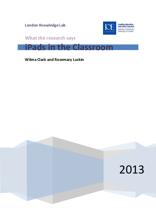 (PDF) iPads in the Classroom