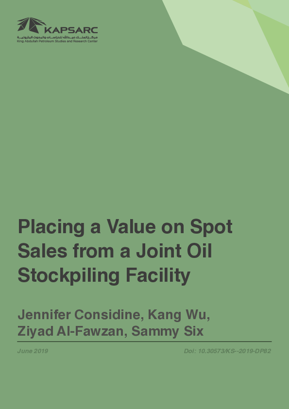 (PDF) Placing a Value on Spot Sales from a Joint Oil Stockpiling Facility