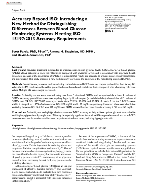 (PDF) Accuracy Beyond ISO: Introducing a New Method for Distinguishing Differences Between Blood ...