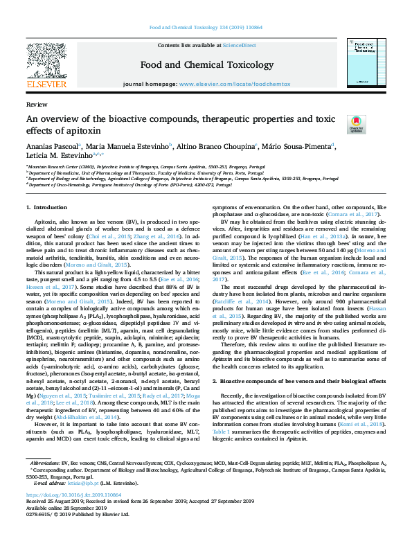 (PDF) An overview of the bioactive compounds, therapeutic properties ...