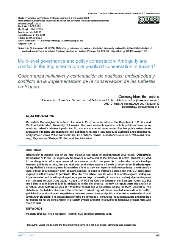 (PDF) Multi-level governance and policy contestation: Ambiguity and ...