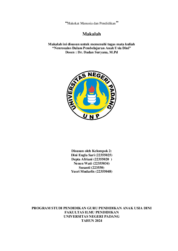 (PDF) MAKALAH NEUROSAINS KELOMPOK