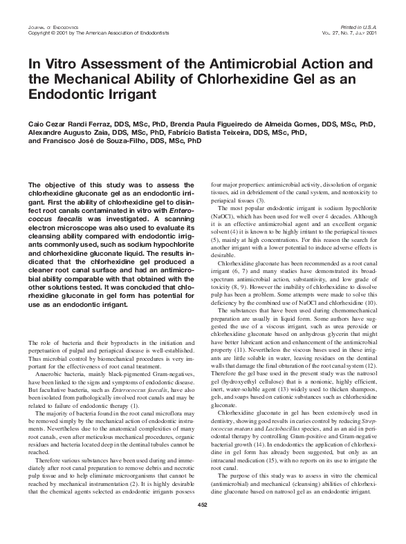 (PDF) In Vitro Assessment of the Antimicrobial Action and the ...