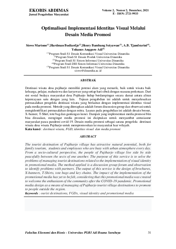(PDF) Optimalisasi Implementasi Identitas Visual Melalui Desain Media ...