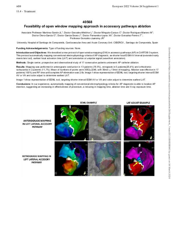 (PDF) Feasibility of open window mapping approach in accessory pathways ablation