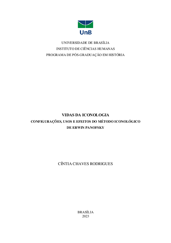 (PDF) Vidas da iconologia: configurações, usos e efeitos do método ...