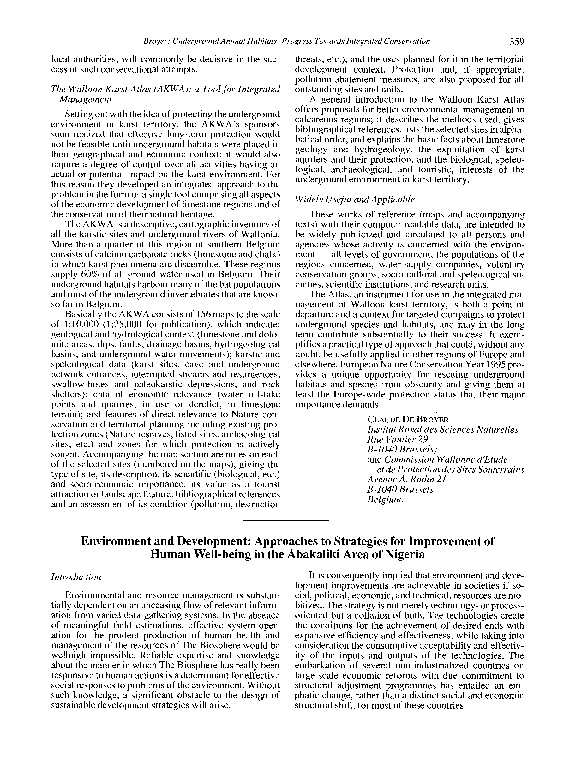 (PDF) Environment and Development: Approaches to Strategies for Improvement of Human Well-being ...