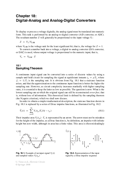 (PDF) Digital-Analog and Analog-Digital Converters