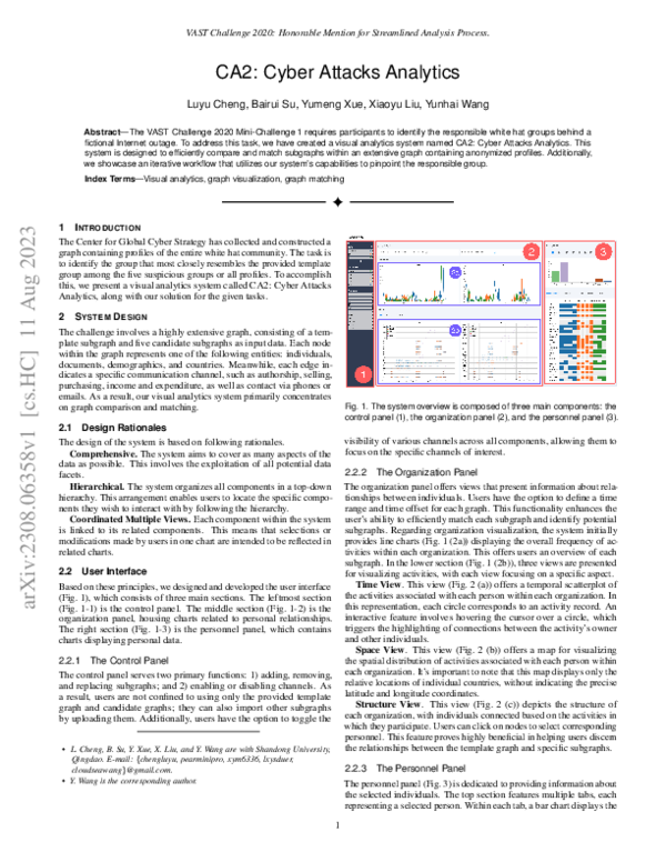 (PDF) CA2: Cyber Attacks Analytics