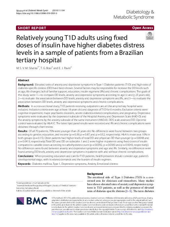 (PDF) Relatively young T1D adults using fixed doses of insulin have ...