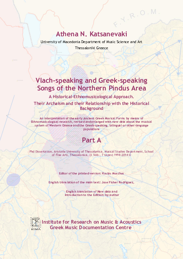 (PDF) Athena Katsanevaki Vlach-speaking and Greek-speaking Songs of the ...