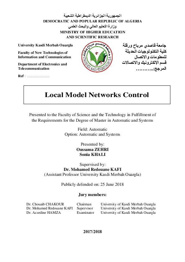 (PDF) Local Model Networks Control