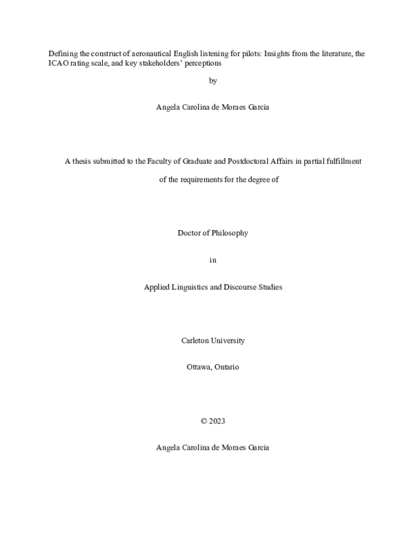 (PDF) Defining the construct of aeronautical English listening for ...