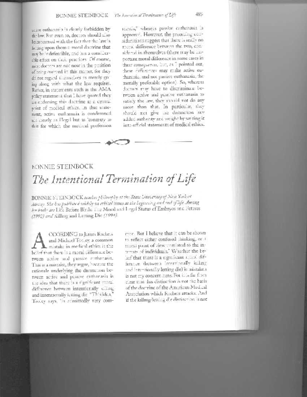 (PDF) 6. The Intentional Termination of Life
