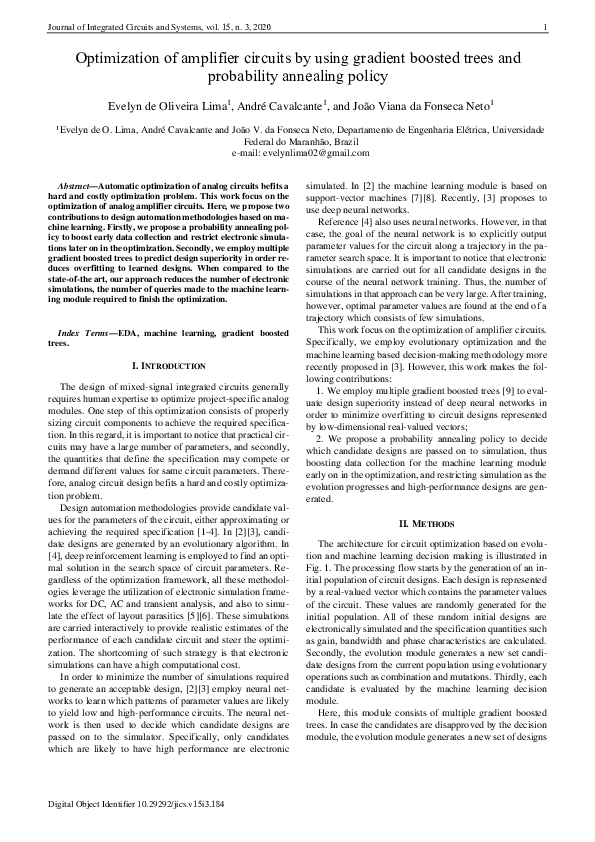 (PDF) Optimization of Amplifier Circuits by using Gradient Boosted Trees and Probability ...