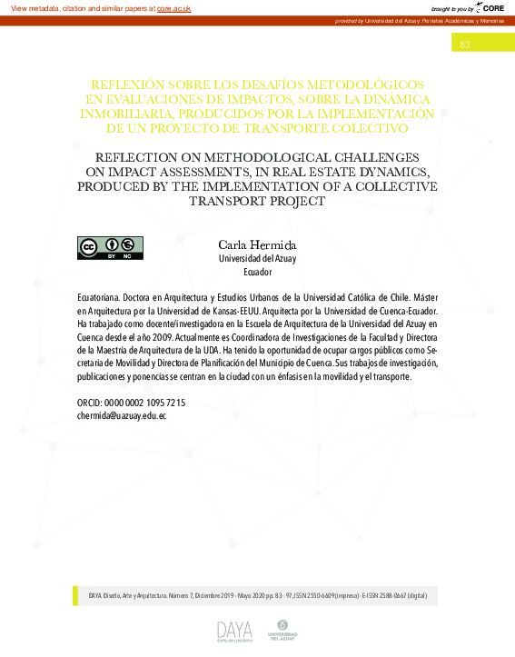 (PDF) Reflexión Sobre Los Desafíos Metodológicos en Evaluaciones De Impactos, Sobre La Dinámica ...
