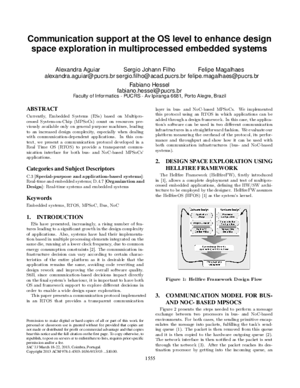 (PDF) Communication support at the OS level to enhance design space ...
